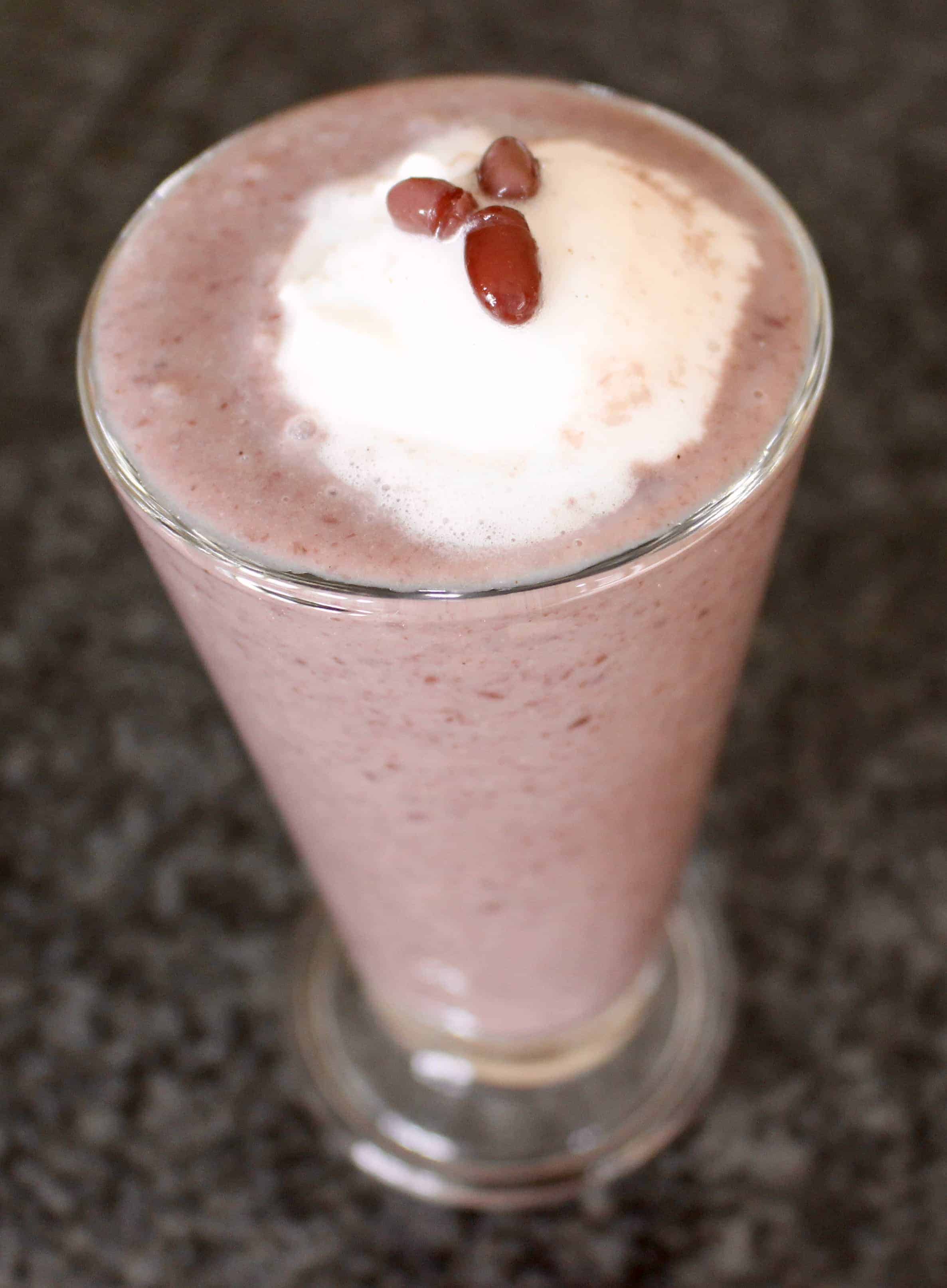 Vegan Adzuki Milkshake 2 Ingredients | Rhian's Recipes