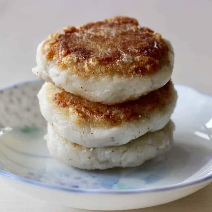 Crispy Taro Fritters (Vegan + GF) - Rhian's Recipes