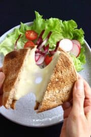Vegan Stretchy Melty Grilled Cheese (GF) | Rhian's Recipes