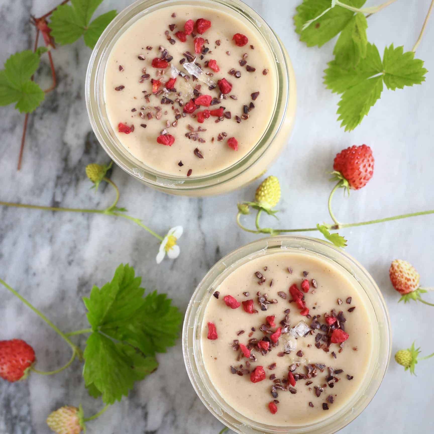 Vegan Salted Caramel Pudding Pots (GF) - Rhian's Recipes