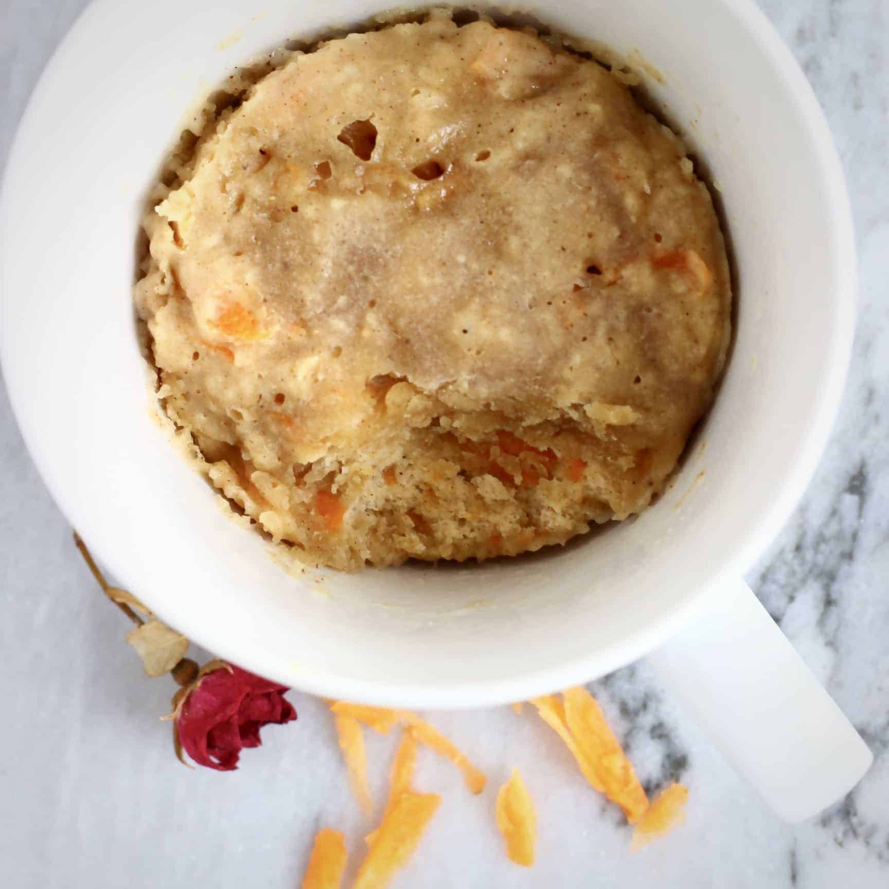 Vegan Carrot Cake Mug Cake - Rhian's Recipes
