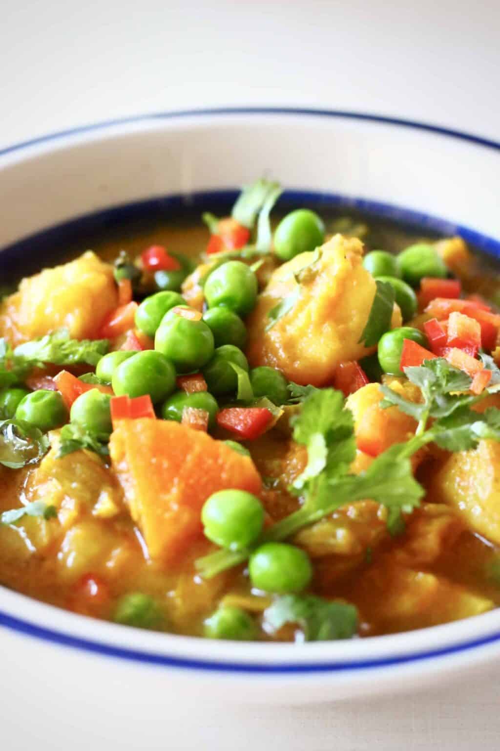Potato Pea Curry (Vegan + GF) - Rhian's Recipes