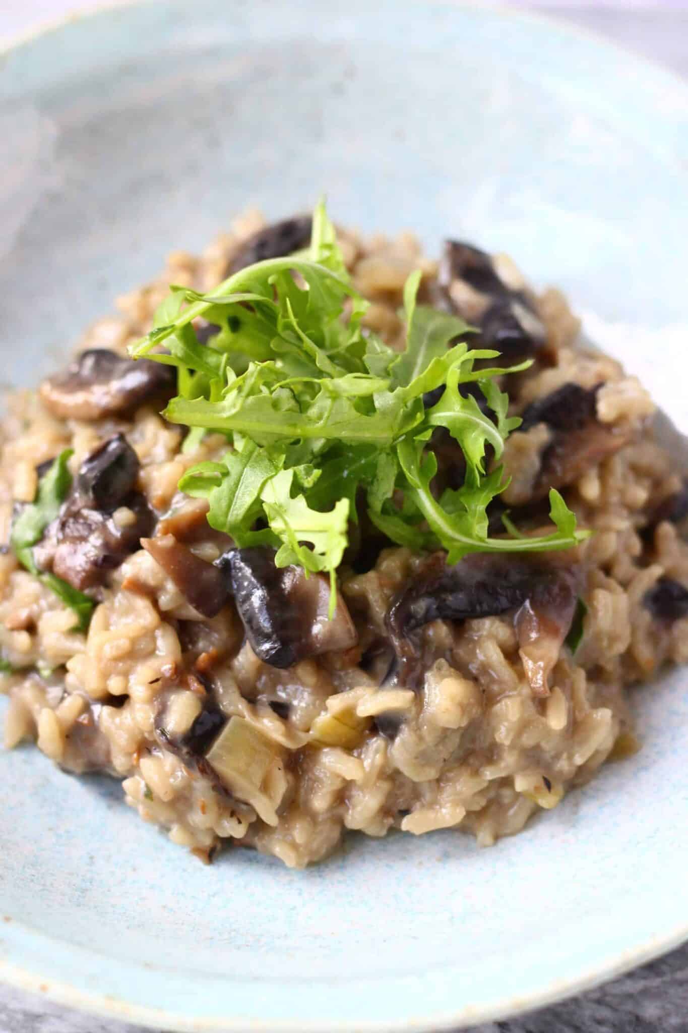 Vegan Mushroom Risotto (GF) - Rhian's Recipes
