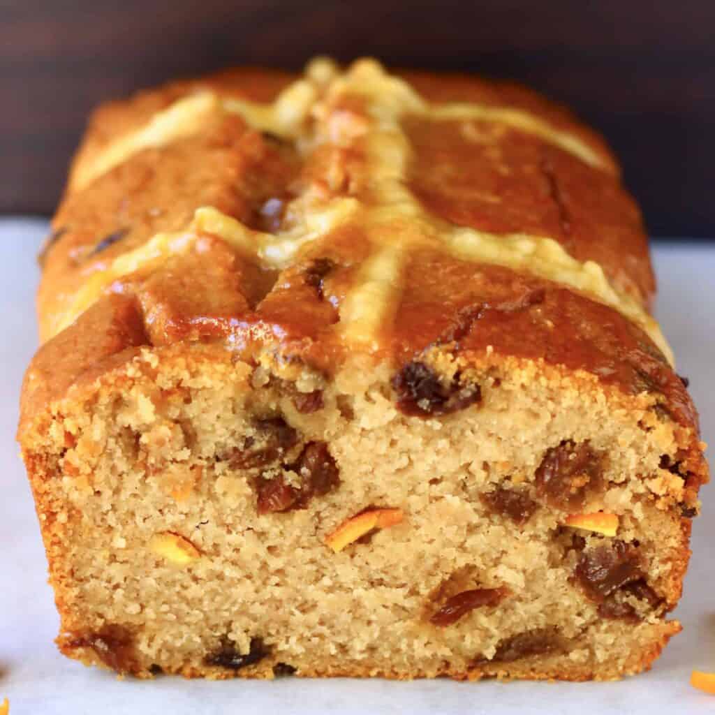 Gluten-Free Vegan Hot Cross Bun Loaf - Rhian's Recipes