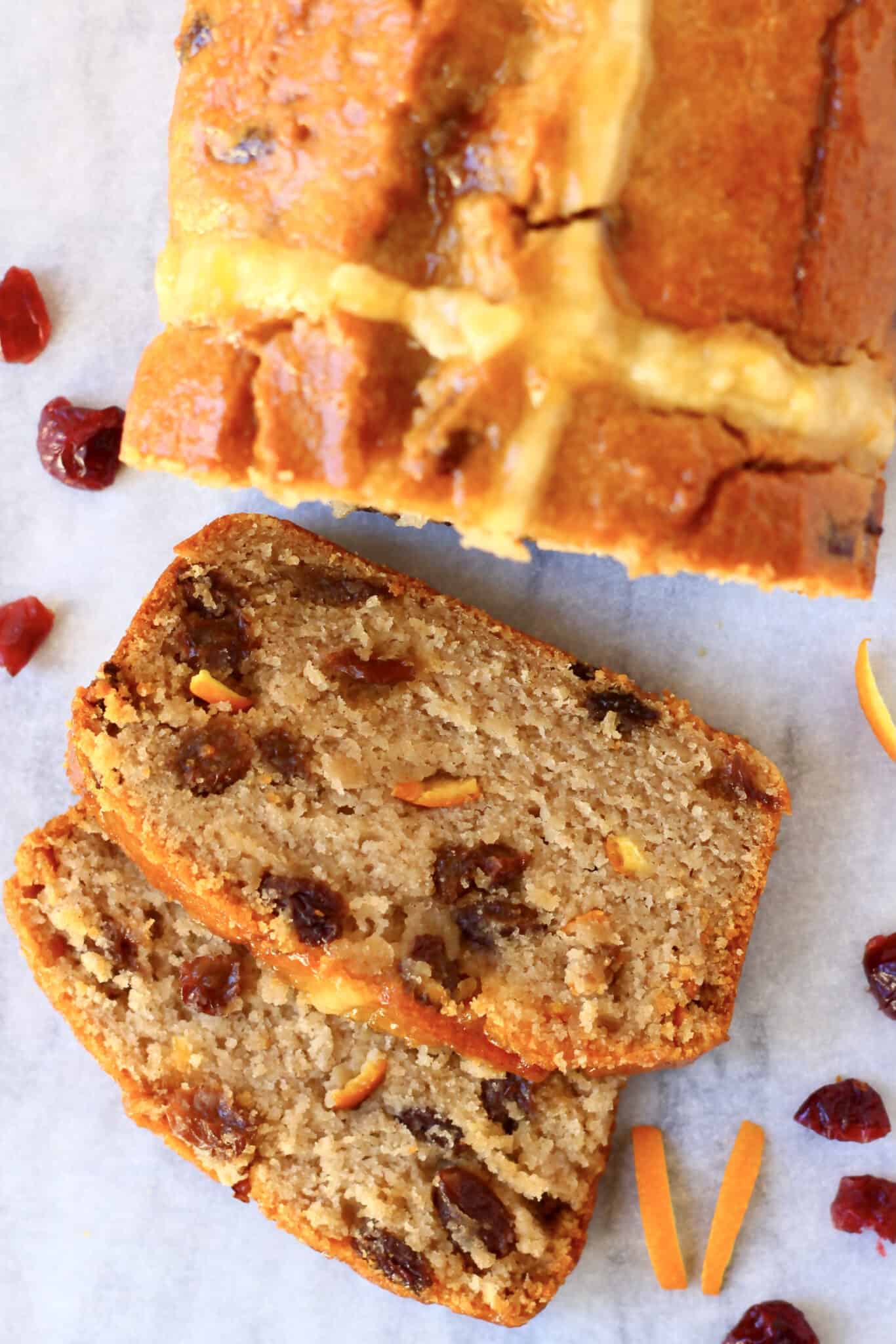 Gluten-Free Vegan Hot Cross Bun Loaf - Rhian's Recipes