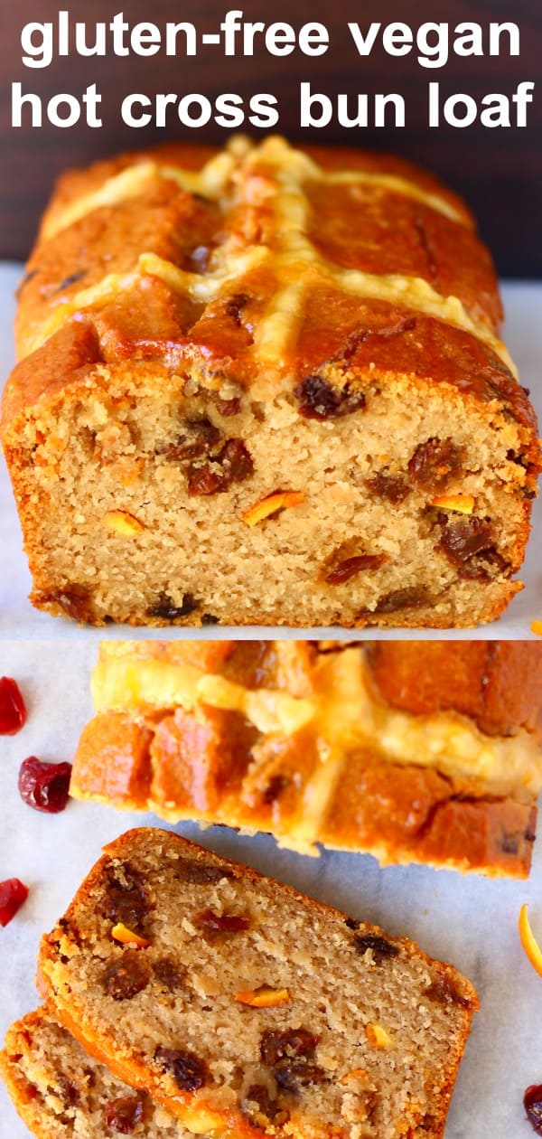 Gluten-Free Vegan Hot Cross Bun Loaf - Rhian's Recipes