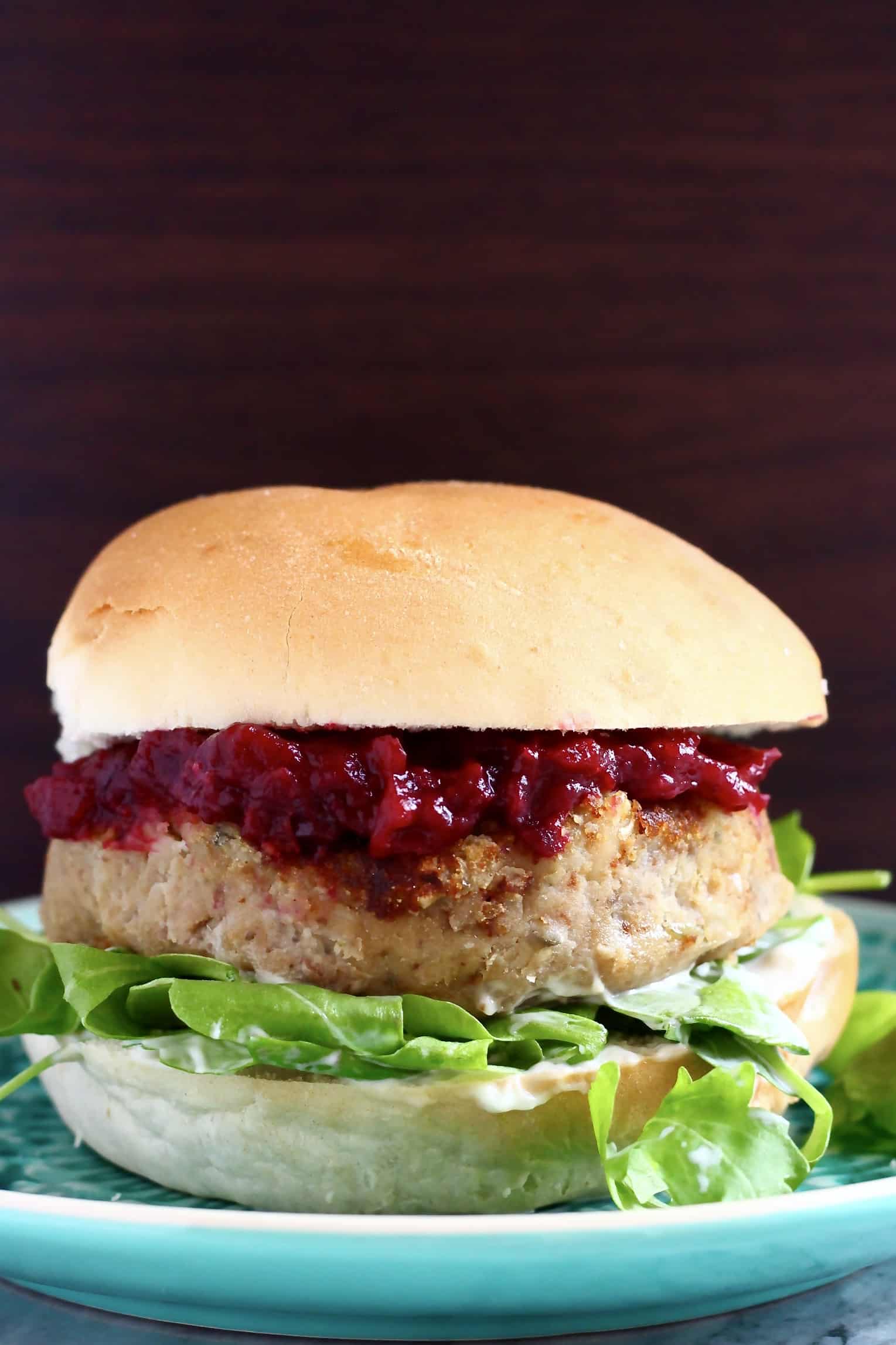 Vegan Christmas Burger (Gluten-Free) - Rhian's Recipes