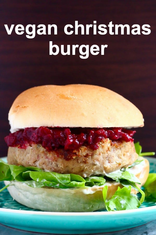Vegan Christmas Burger (Gluten-Free) - Rhian's Recipes