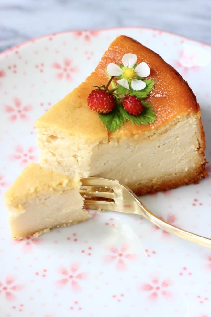 Vegan Baked Cheesecake (Gluten-Free) - Rhian's Recipes