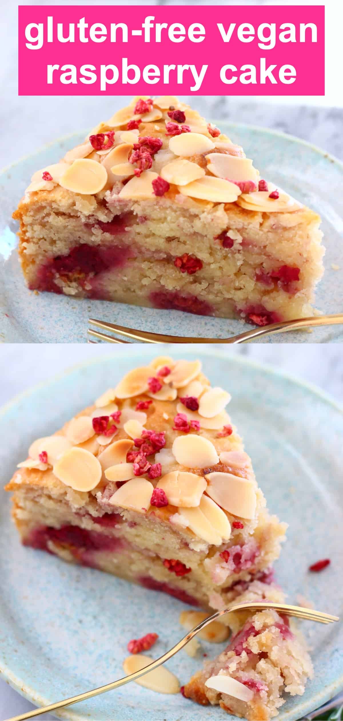 Gluten-Free Vegan Raspberry Cake - Rhian's Recipes