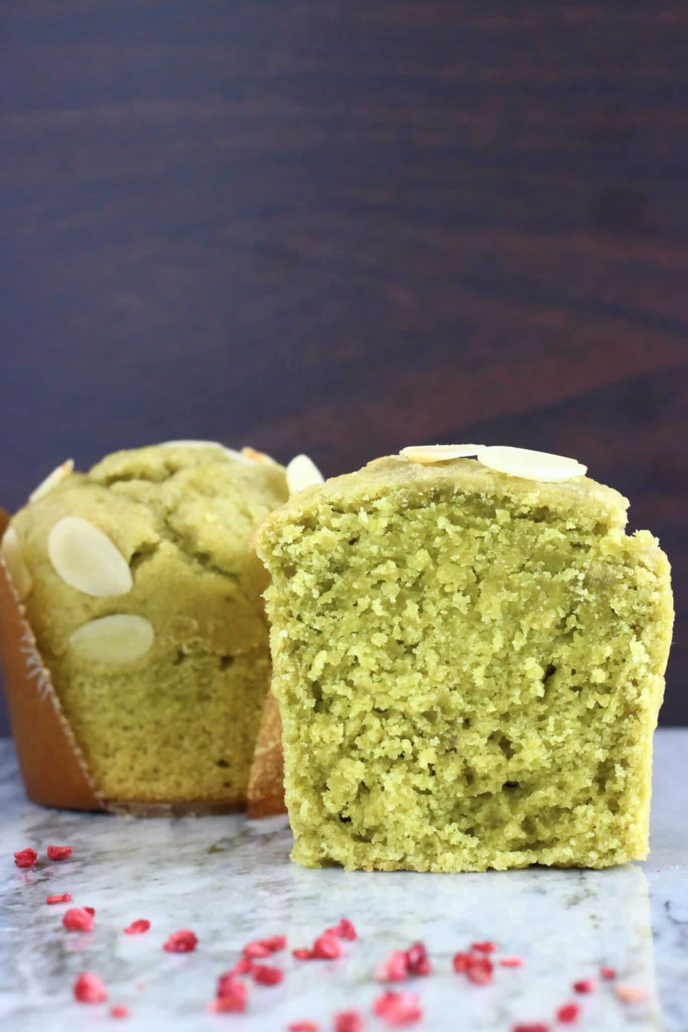 Gluten-Free Vegan Matcha Muffins - Rhian's Recipes