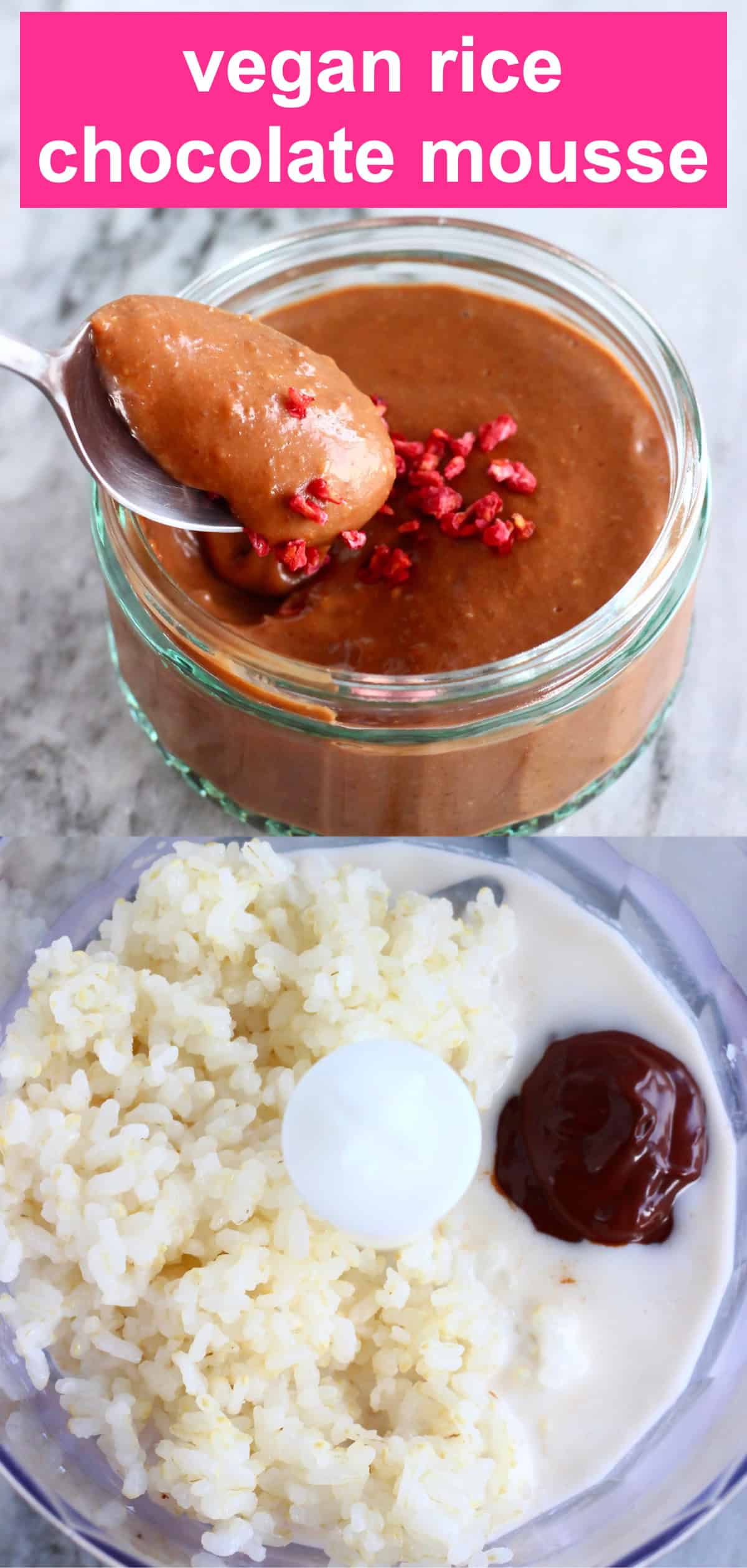 Vegan Rice Chocolate Mousse (GF) - Rhian's Recipes